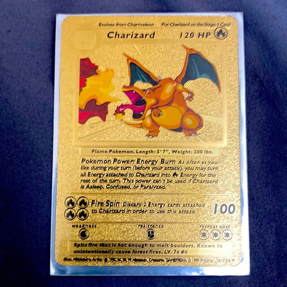Pokemon | Toys | Vmax And Golden Card Set With Fire Type Deck | Poshmark